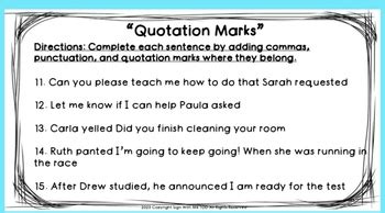 Quotation Marks In Dialogue By Sign With Me TOD TPT