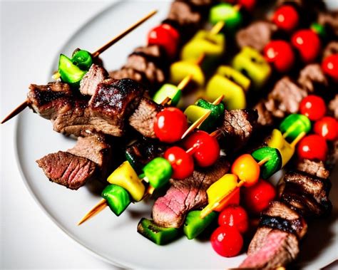 La Réjouissance Printanière au Yéti Brochettes de Boeuf Fruits et