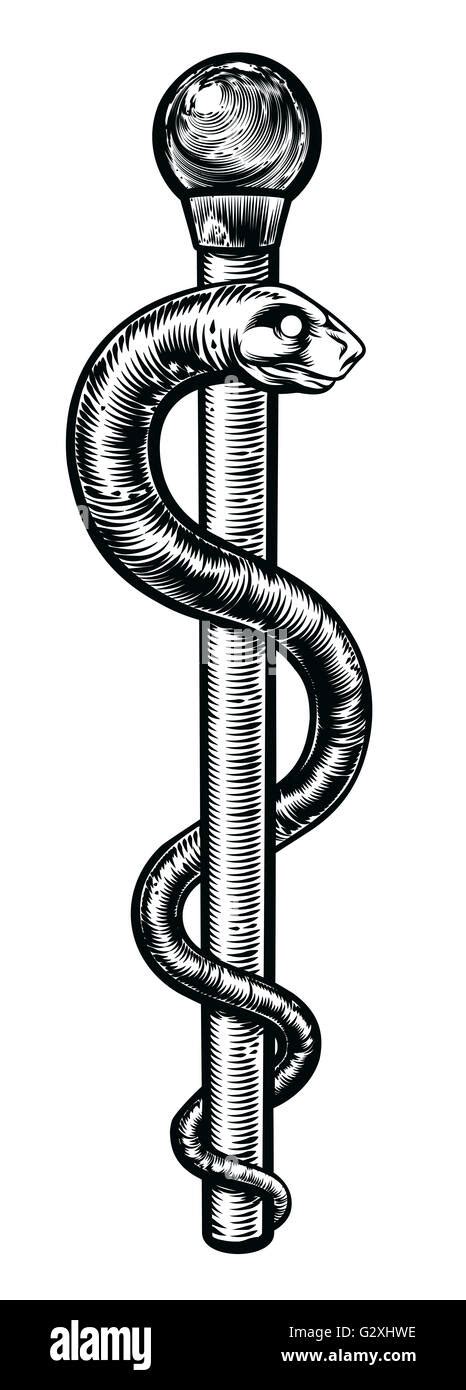 Staff Of Asclepius Vector