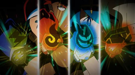 Ash Kiawe Lana And Gladion Using Their Z Moves By Pokemonsketchartist