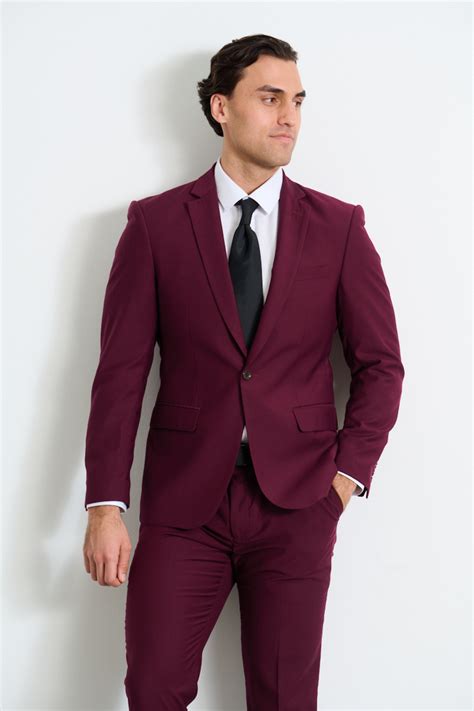 Suitor Burgundy Suit Buy Mens Suits And Tuxedos Suitor