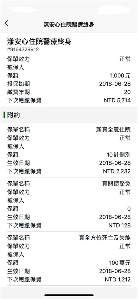 保單請教 保險業板 Dcard