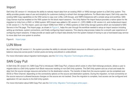 Migration Dell Unity Operating Environment Oe Overview Dell Technologies Info Hub