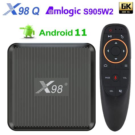 Amlogic S905w2 X98q Tv Box Android 11 Av1 Wifi 5g Hdr10 4k 6k Android11 0 Smart 