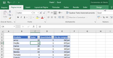 Como Criar Uma Tabela No Excel