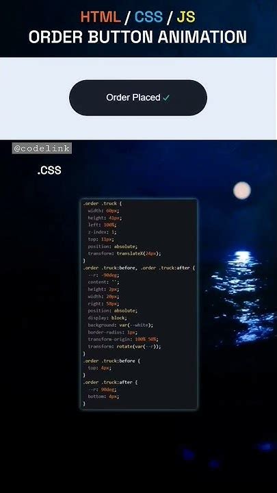 Order Button Animation Coding Css Html Animation Programing