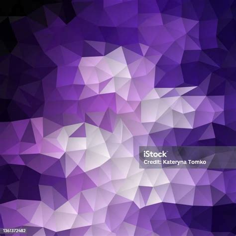 어두운 보라색 삼각형 프레젠테이션 또는 배경 광고를 위한 템플릿입니다 기하학적 디자인 Eps 10 0명에 대한 스톡 벡터 아트