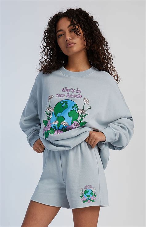 Pacsun Eco Earth Girl Power Sweat Shorts Pacsun