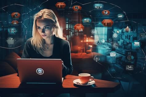 Premium Photo Safeguarding The Cyber World Empowering Women In Cyber Security