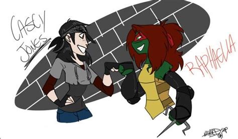 Genderbent Tmnt 2012s Raphael And Casey Jones Tmnt Teenage Ninja Turtles Ninja Turtles