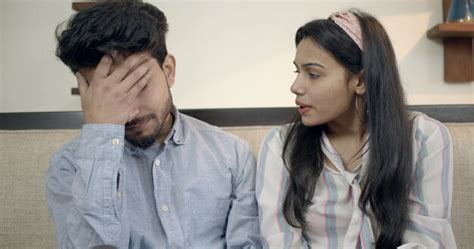 Premium Photo Young Indian Couple Having A Serious Conversation About