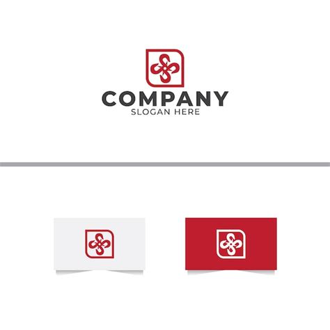 견인 4 로고 디자인 벡터 템플릿 프리미엄 벡터