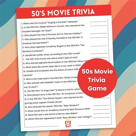 S Movie Trivia Game S Theme Party Game S Trivia Decades Trivia Senior Citizen Games
