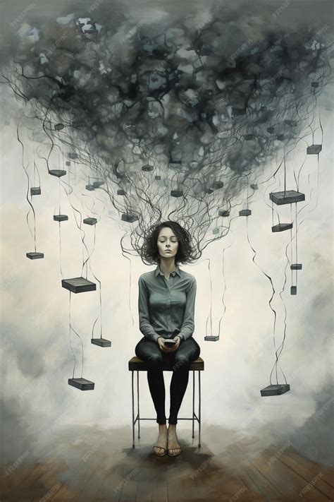 Premium Photo A Visual Exploration Of Isolated Thoughts Illustrating