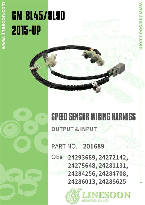 Rollout Speed Sensor Wiring Harness 201689 Gm 8l45 8l90 Oe