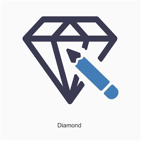 Concepto De Icono De Diamantes Y Joyas Vector Premium