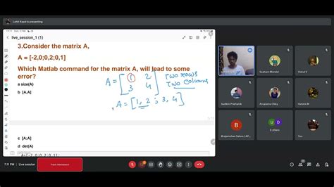 Nptel Scientific Computing Using Matlab Live Session 1 Youtube