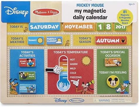 Mi Calendario Magnético Melissa Doug Disney Mickey Mouse Envío gratis