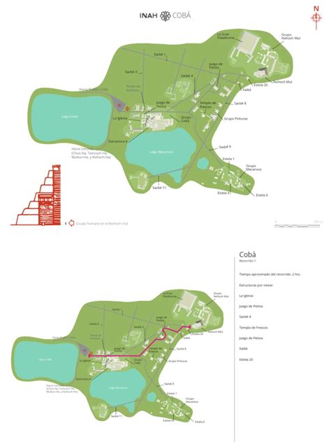 Cobá Mapa Inah Pdf Civilización Maya Mesoamérica