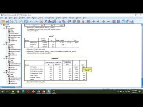 How To Perform Multiple Regression Interpretation And Hypothesis Test Using SPSS Part YouTube
