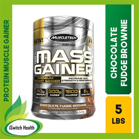 Muscletech Premium Mass Gainer 5lbs Chocolate Fudge Brownie Mass