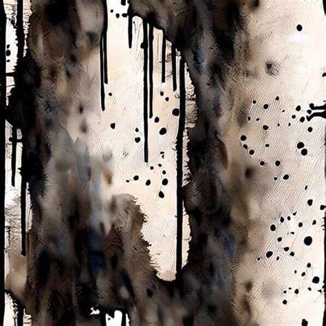 Descarga Pintura Abstracta en Blanco y Negro con Pintura Goteando Patrones En Línea Creative