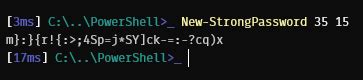Porting System Web Security Membership GeneratePassword To PowerShell