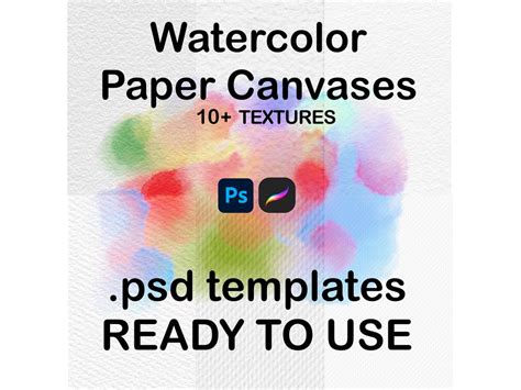 Procreate Watercolor Paper Texture Canvas Realistic Watercolor Paper Texture Background