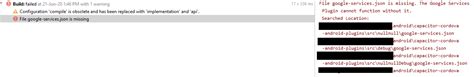 Bug File Google Services Json Is Missing Issue Ionic Team