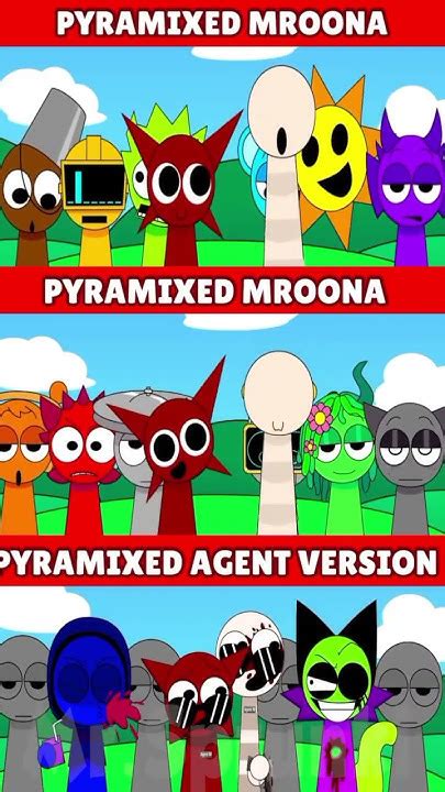 Incredibox Sprunki Pyramixed Mroona Vs Agent Version Vs Mroona Mix