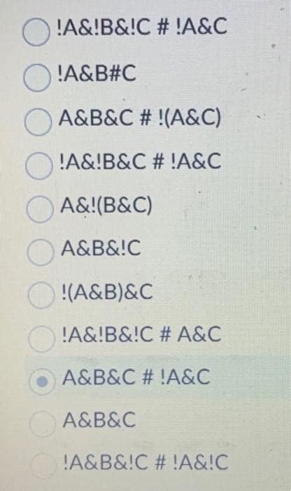 Solved Which Of The Following Boolean Functions Is