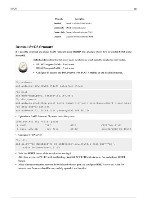 Swos Mikrotik Switch Os Administration Guide Pdf Internet Computing