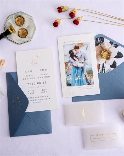 貝絲愛喜帖設計 On Instagram Pc203 照片主題 喜帖 《grace》極簡設計文字線條，優雅烘托正面大尺吋相片