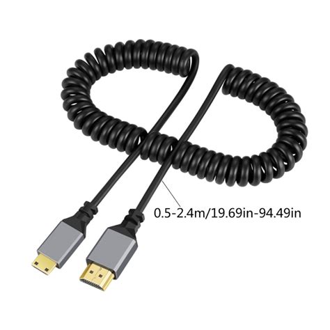 Ace 4k 60hz เป็น Hdmi Mini Hdmi Micro Hdmi คอยล์ขยายสายเคเบิล
