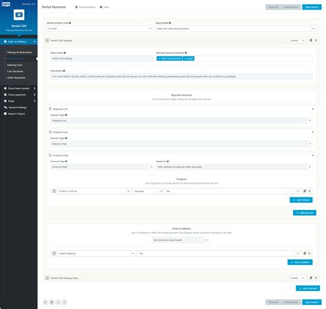 WooCommerce Partial COD Payment Gateway Restrictions Fees By Zendcrew