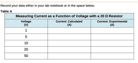 [solved] record your data either in your lab notebook or in the space below course hero