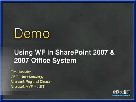 Ppt Vwf313 Designing And Building Workflow Solutions For Sharepoint