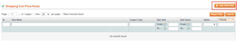 how to add magento shopping cart price rules
