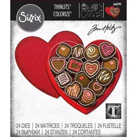 Sizzix Thinlits Tim Holtz True Love Colorized