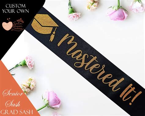 Class Of 2023 Satin Sash Graduation Sash Graduate Sash Etsy