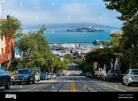 Alcatraz Island And Alcatraz Prison Which Is Located In San Francisco Bay Offshore From San