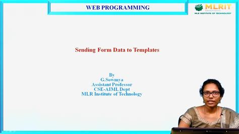 Lec Web Programming Sending Form Data To Templates By Mrs G