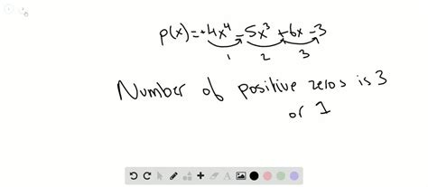 ⏩solved Use Descartes Rule Of Signs To Determine The Number Of… Numerade