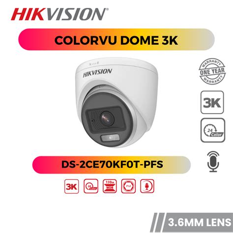 Hikvision Cctv Global 1 Cctv 3k Colorvu Audio Analog Full Hd Indoor