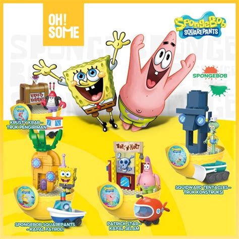Jual Ohsome Spongebob Surprise Egg Blind Box Mainan Telur Isi Figure