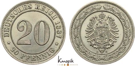 Kleinmünzen Pfennig A vorzüglich Stempelglanz MA Shops