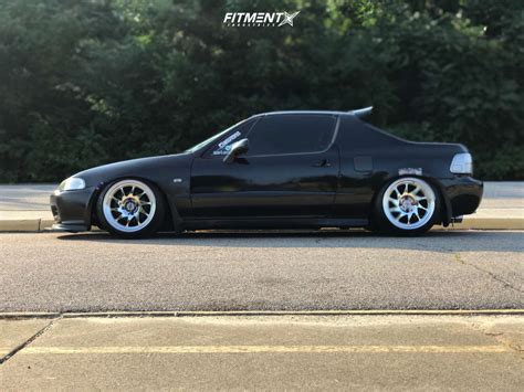 1993 Honda Civic Del Sol S With 16x9 Whistler Kr7 And Nexen 195x45 On
