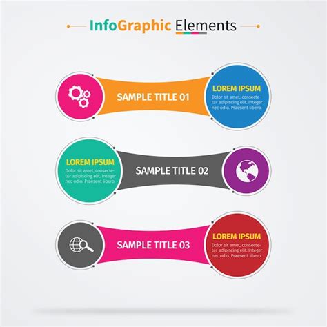 Elementos Do Círculo Vetor Premium