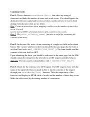 Counting Words Pdf Counting Words Part 1 Write A Function CountWords