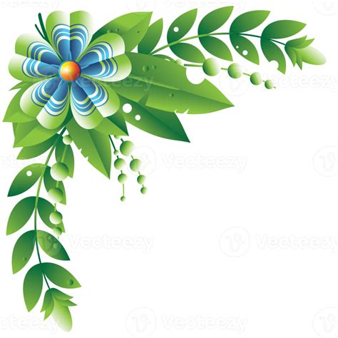 Flower Top Left Corner Frame 14464002 PNG